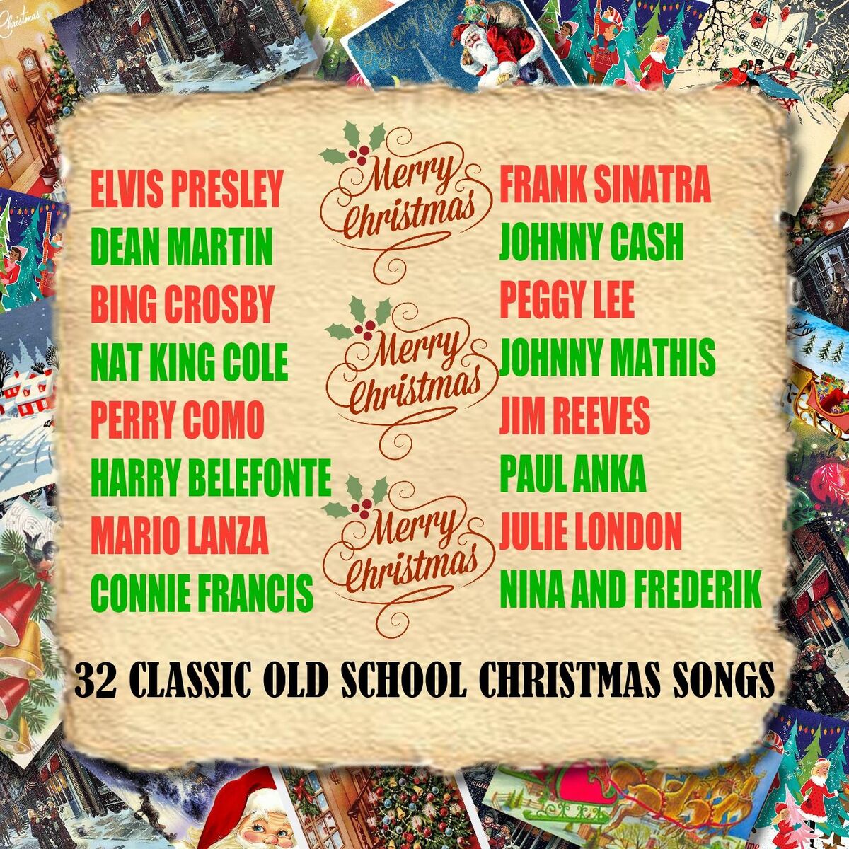 Various Artists Merry Christmas 32 Classic Old School Christmas Songs lyrics and songs Deezer