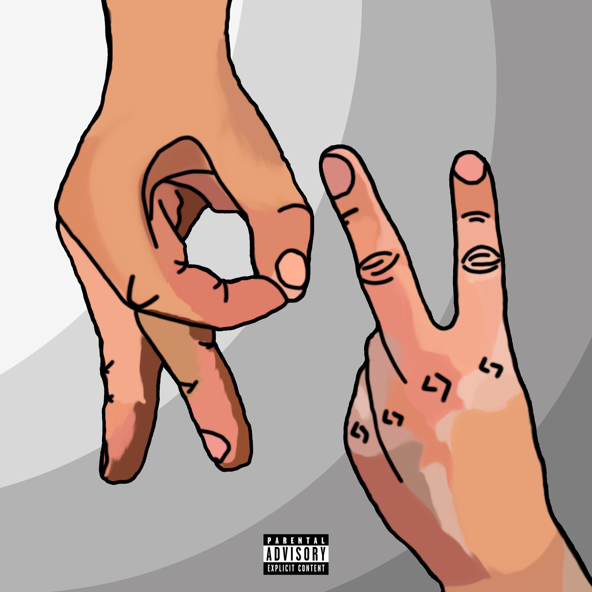 Bloods Gang Sign Fingers